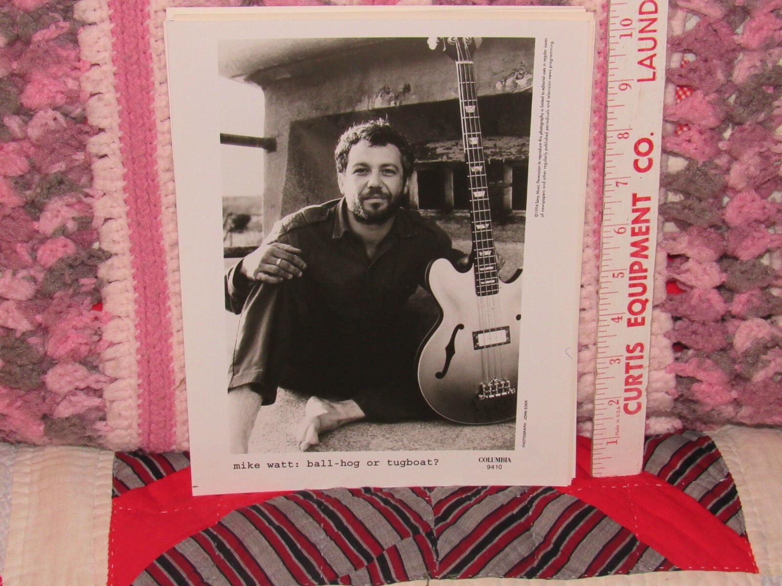 1994 Publicity Photo 8" x 10" MILE WATT Ball Hog or Tug Boat? Guitar ...