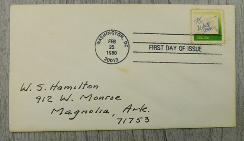 P.S. Write Soon First Day Issue 1980 WA DC Vintage Stamp Posted ...