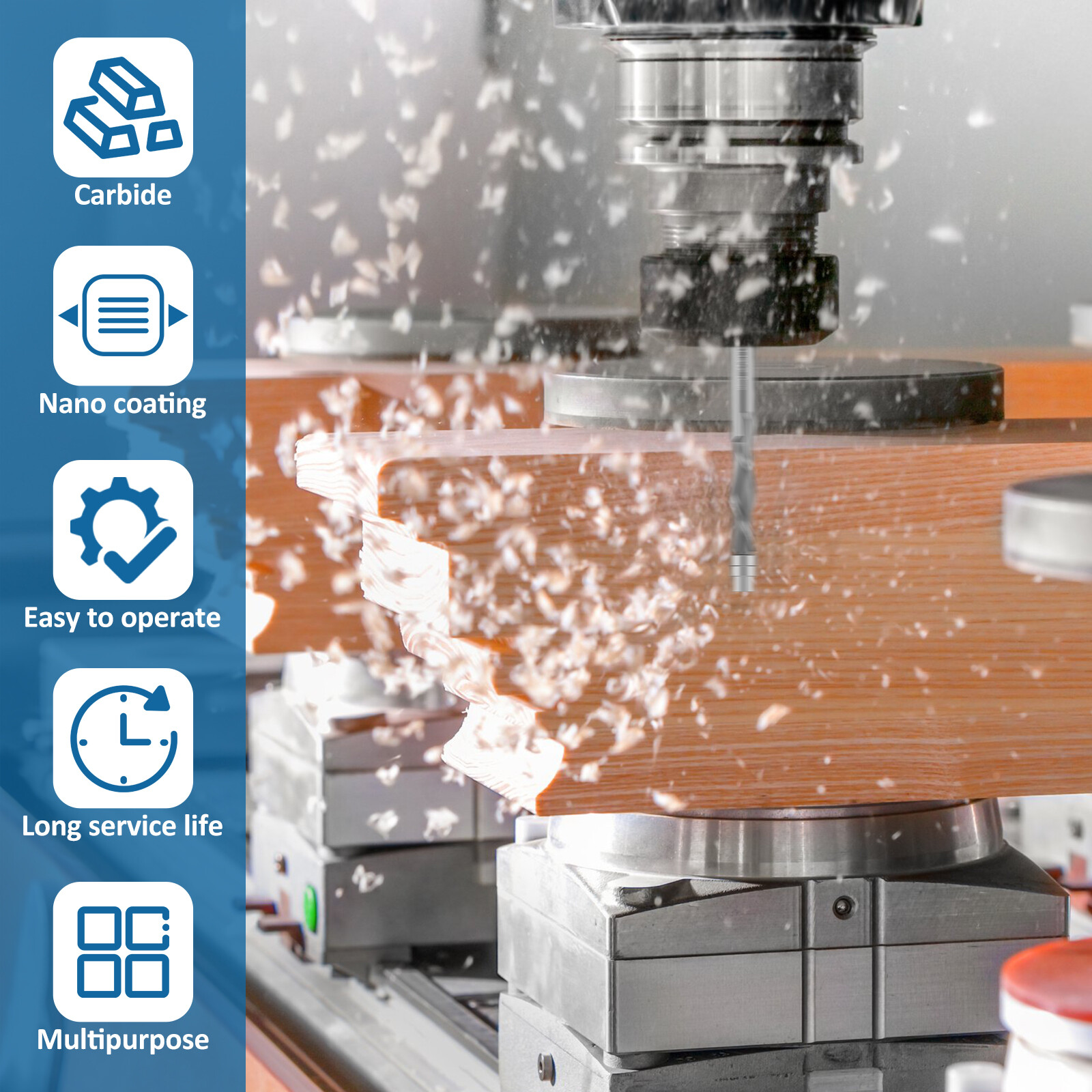 Downcut Spiral Flush Trim Router Bit Carbide Flush Cut Router Bit w/ 1/ ...