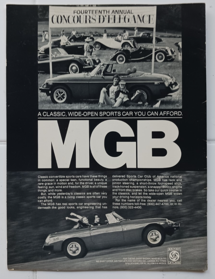 MG Magazine 1979 Volume 1 No. 1 1979 Midget 16 Pages + Insert MG/EX181 ...