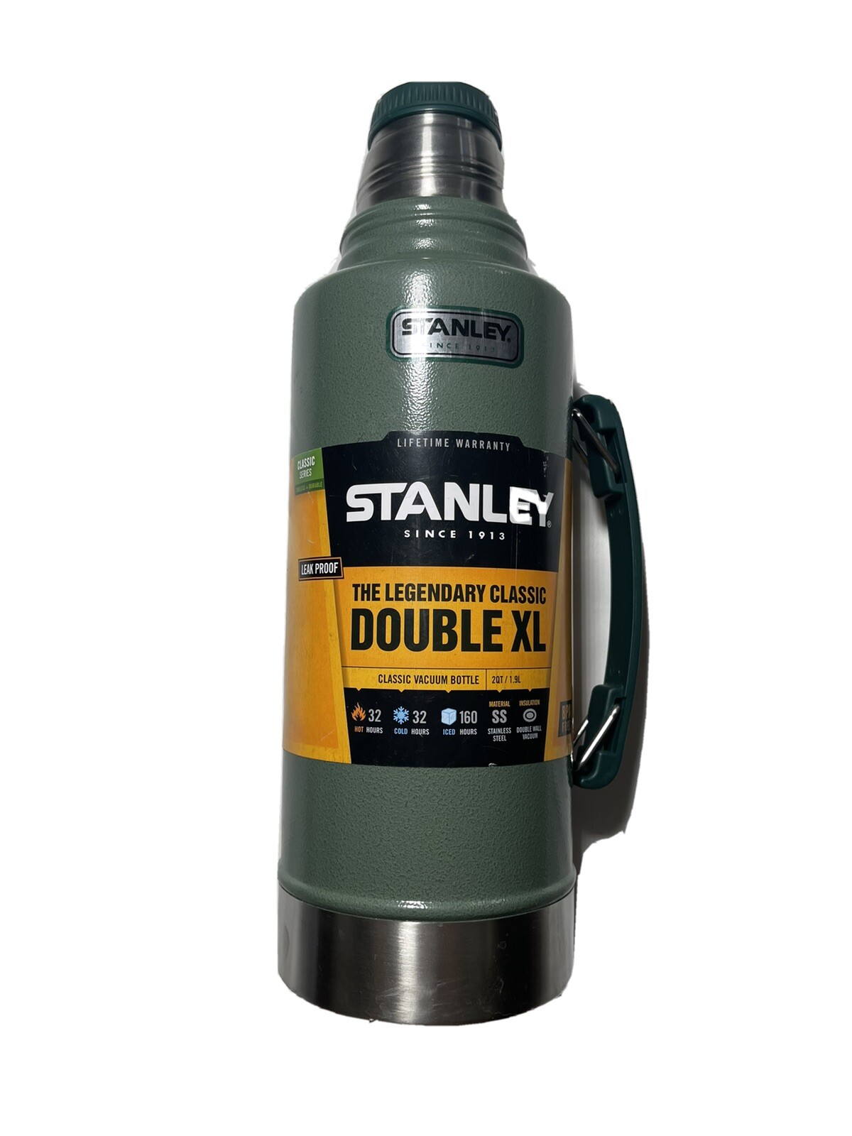 Stanley Double XL Classic Vacuum Bottle, 2QT, Hammertone Green-Missing ...