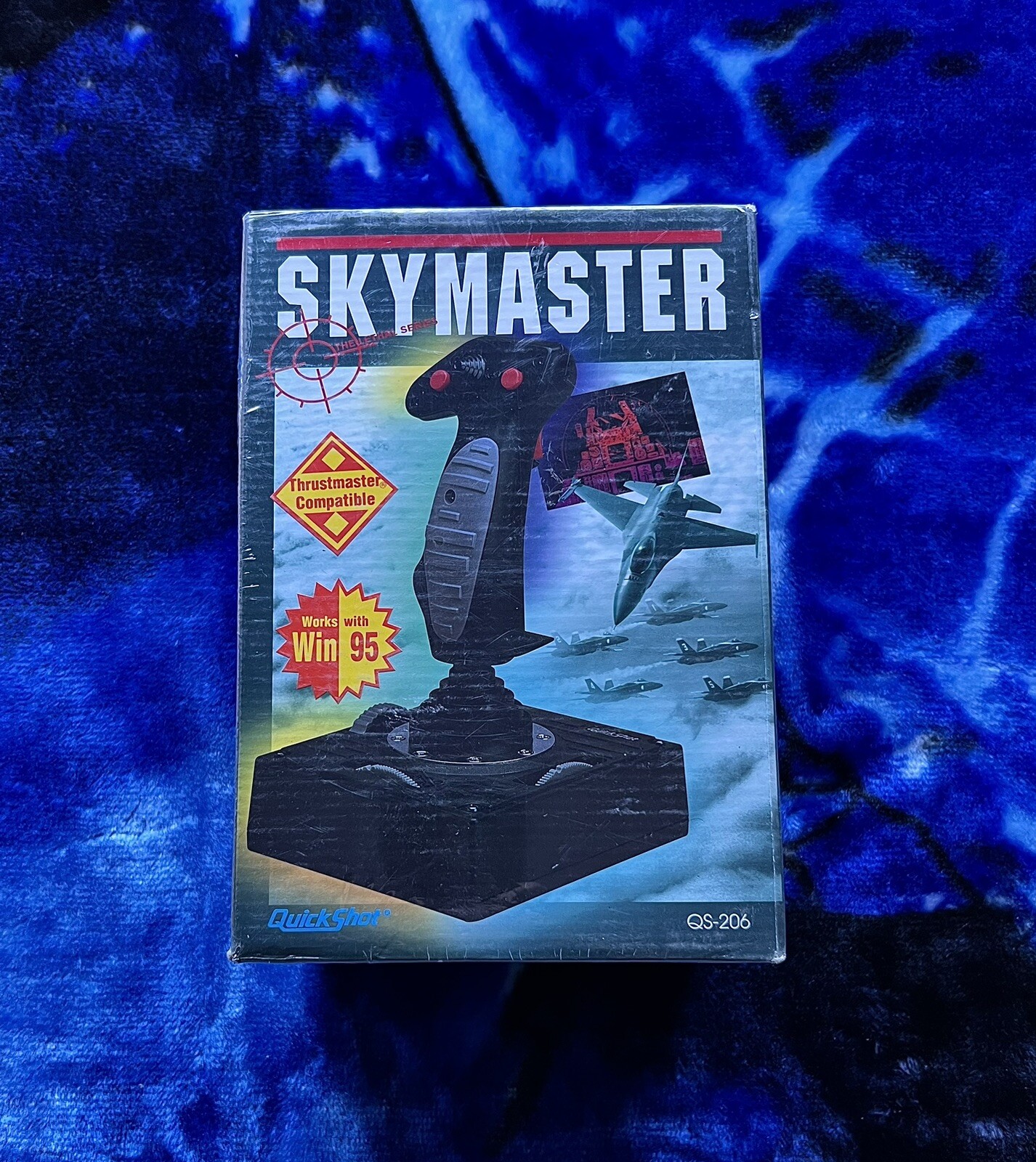 Sky Master Flight Simulator Joystick QS-206 Quickshot 1994 With Box | eBay