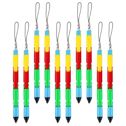 10 Pcs Folding Ballpoint Pen Child Student Use Kids Pens Writing ...