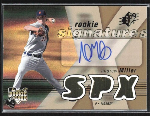Andrew Miller 2007 Upper Deck SPx Rookie Signatures RC Auto #102 ...