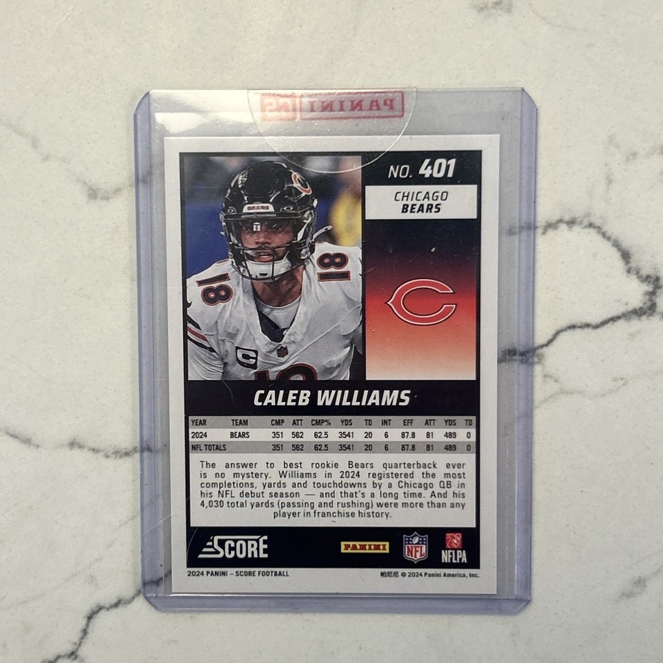 2024 Panini Score Caleb Williams Redemption MYSTERY ROOKIE CARD #401 | eBay