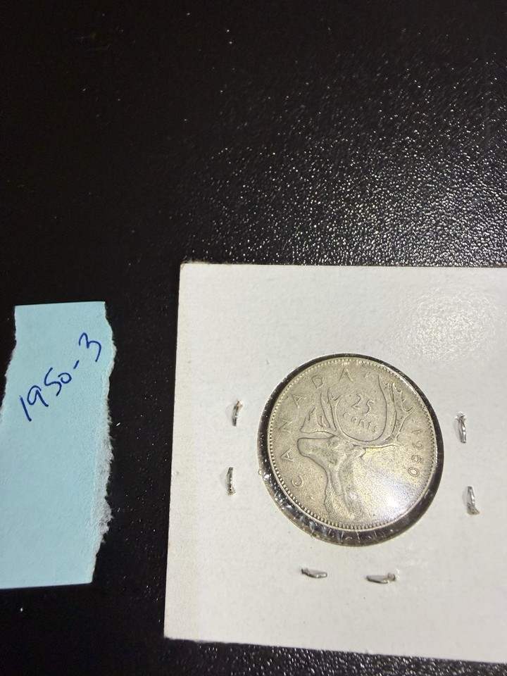 CANADA 25 CENTS 1950 SILVER | eBay