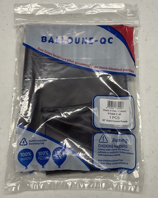 Cattex 59” Diameter Round Crystal Purple Latex Balloon-Big Ball Of ...