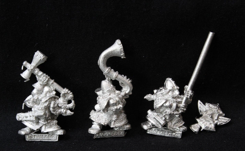 Warhammer WHFB AoS Classic DWARF HAMMERER COMMAND GROUP 8516G Metals ...