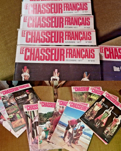 ANCIEN Lot Revues Vintages Magazine Le Chasseur Français 1977 sport ...