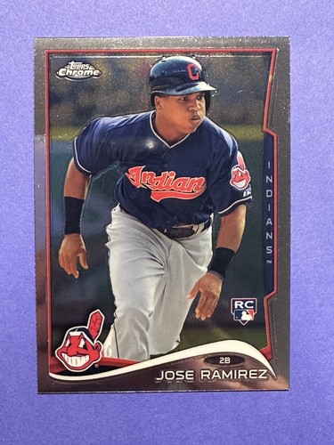 2014 Topps Chrome Jose Ramirez RC Rookie Card #45 Cleveland Indians ...