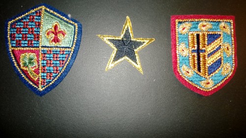 Vintage Set of 3 Royal, Heraldic, Crest Family, Coat of Arms, Etc ...