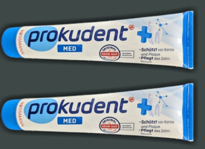2 x PROKUDENT MED Toothpaste Against Caries & Plaque and tartar ...