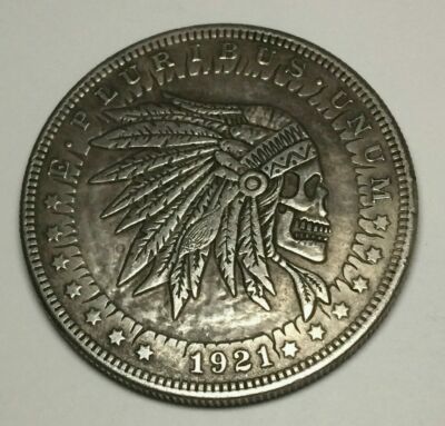 Indian Warrior Novelty Good Luck Heads Tails Challenge Coin Token USA ...