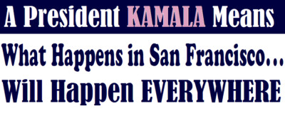 GOP Anti Kamala Harris Political Bumper Sticker Happens in SF | eBay