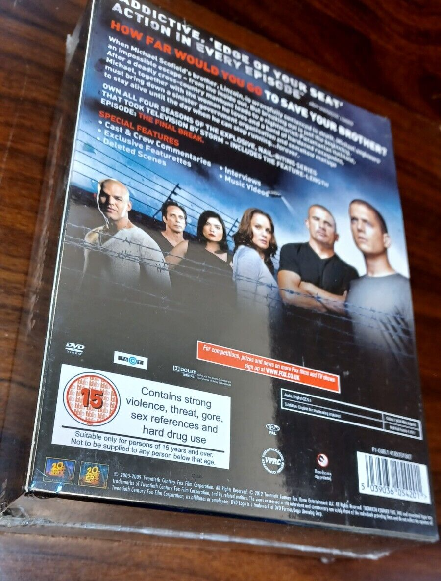 Prison Break Complete Series (DVD) UK IMPORT- [Region B/2] NEW-Free Box ...