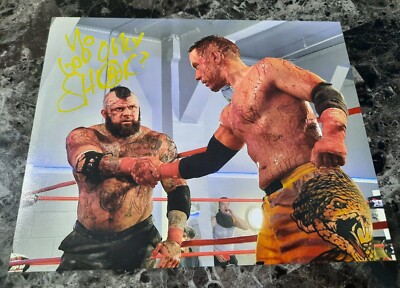Shlak signed Picture Deathmatch Wrestling Icw Nhb Drake Gcw Czw Xpw | eBay