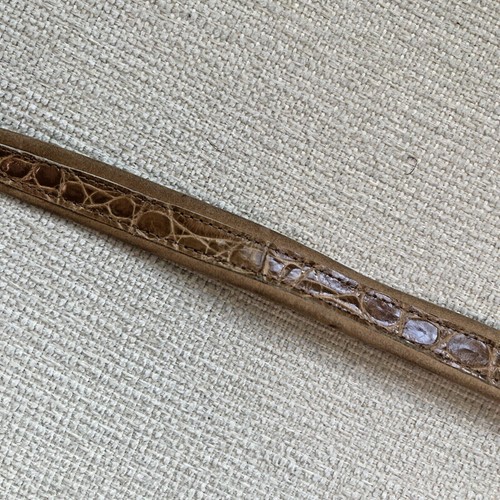 AR Alfred Roth IRV mark Crocodile Alligator Leather tan brown Germany ...
