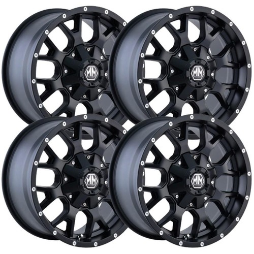 (Set-4) Mayhem Warrior 18x9 8x180 18mm Matte Black Wheels Rims 18 Inch ...