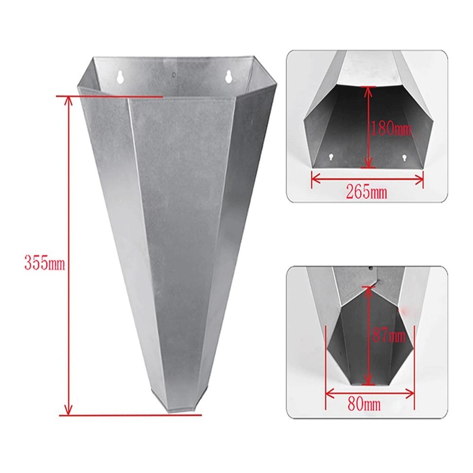 Galvanized Steel Chicken Cone Easy To Clean Efficient Poultry ...