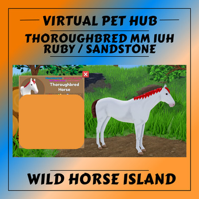 Wild Horse Island - Thoroughbred MM IUH - Ruby/Sandstone - White | eBay