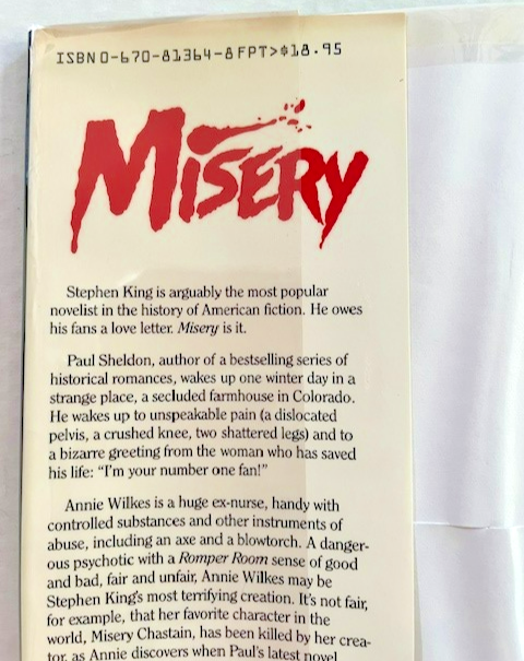 SIGNED MISERY by Stephen King 1st Edition/1st Printing Hardcover (1987 ...