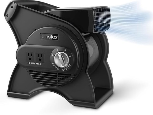 Lasko High Velocity Pivoting Utility Blower Fan, for Cooling ...