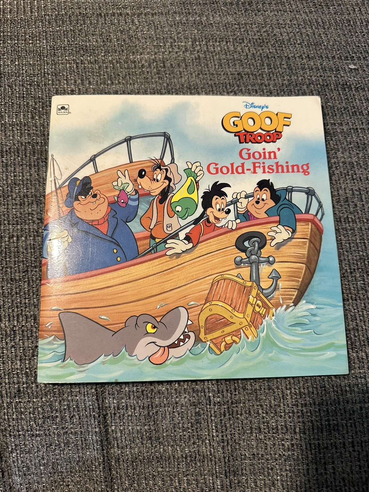 Disney's Goof Troop Goin' Gold-Fishing Golden Book 1993 Paperback RARE ...