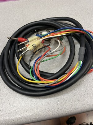 4-Channel Insert Snake TRS to TS 12 ft. Black #63 | eBay