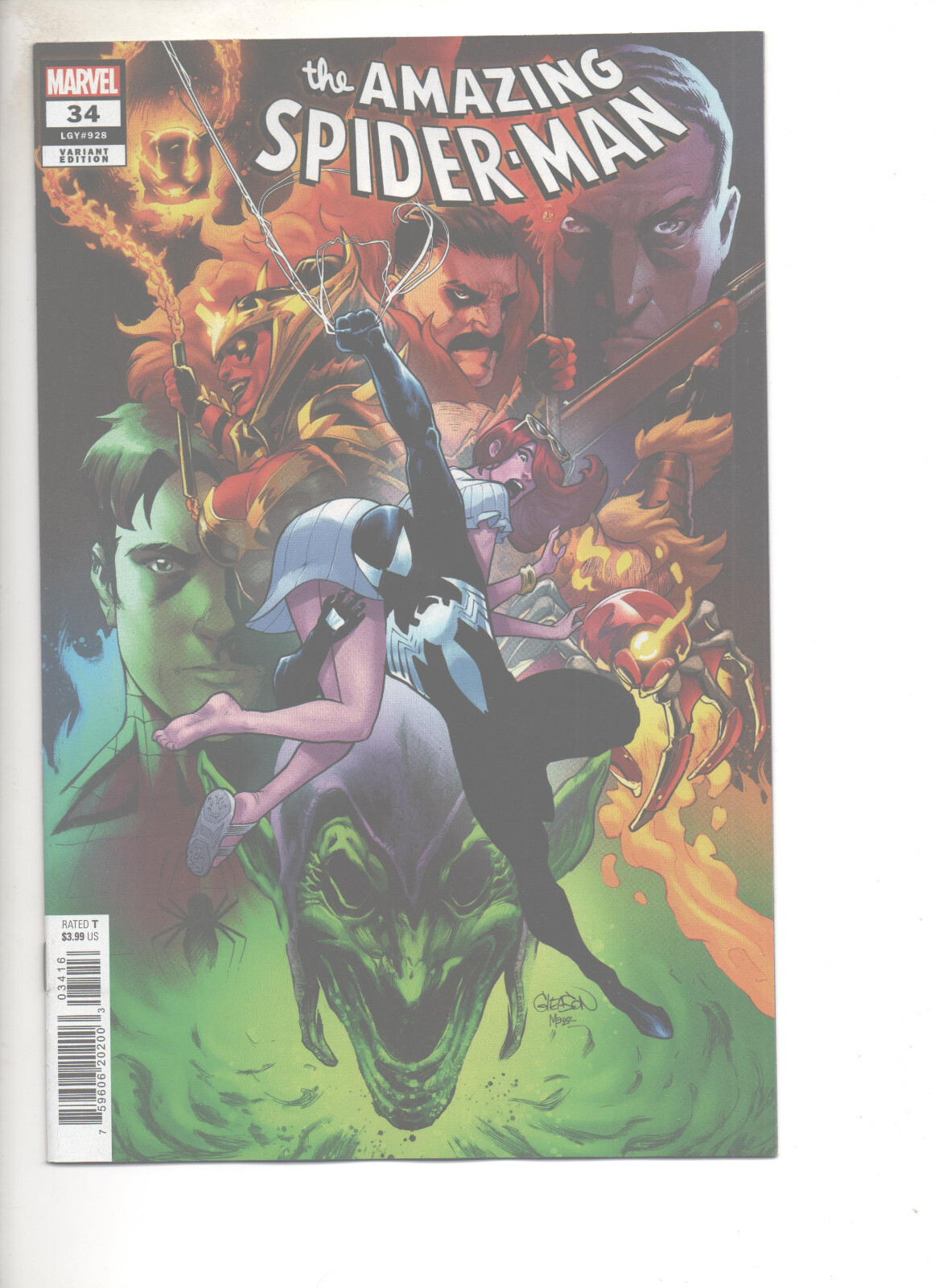 AMAZING SPIDER-MAN #34 (2023) Gleason VARIANT Cover 1:25 LGY 928 NM | eBay
