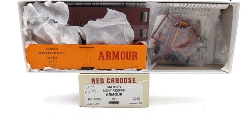 Red Caboose RC-1003b HO ARLX Mather Meat Reefer ARMOUR Kit #3015 LN/Box ...