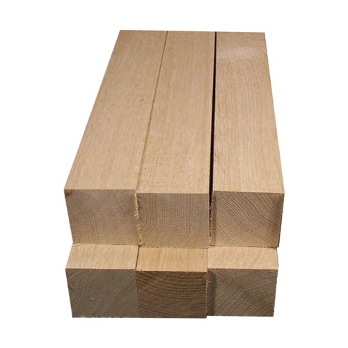 6 Pcs Red Oak Turning Wood Blanks, Carving Lumber Blocks 1x1x12-Free US ...