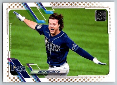 2021 SERIES 2 GOLD STAR PARALLEL BRETT PHILLIPS TAMPA BAY RAYS #586 ...