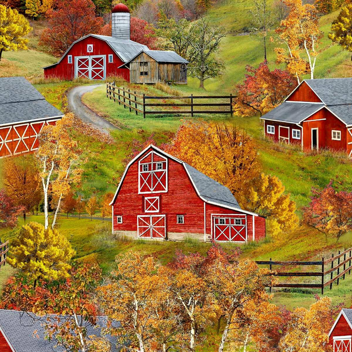 Red Barn Fall