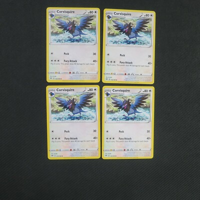 4x Corvisquire 155/189 Darkness Ablaze Pokemon Card TCG NM | eBay