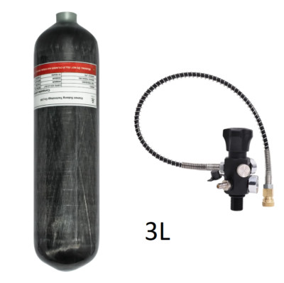 3L Carbon Fiber Cylinder High Pressure Tank Fill Station Regulator ...