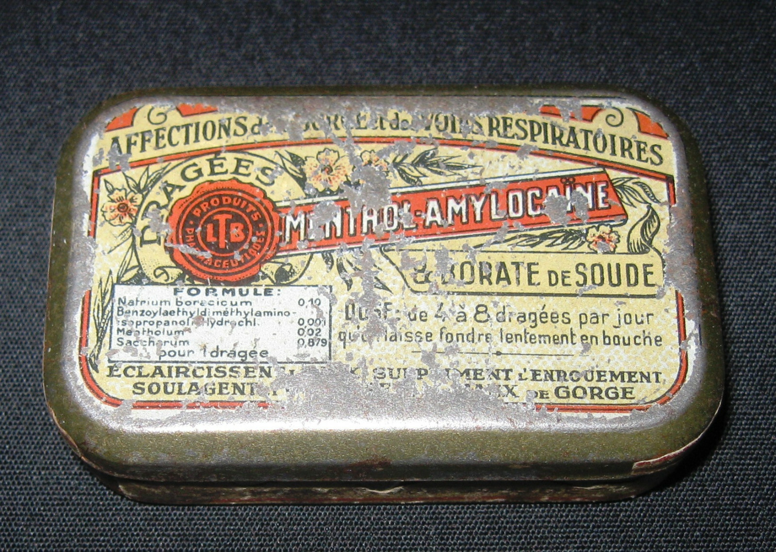 Antique French Lithographed Collectable Tin Menthol Tablets Lozenges | eBay