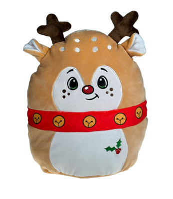Ruby the Reindeer Stuffa Squishie -Soft Plush Toy, Squishy Holiday Gift ...