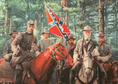 Robert E. Lee & Stonewall Jackson, Horse Binoculars, Military Civil War ...