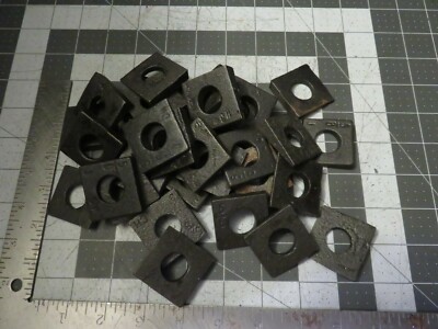 (35) Malleable 5/8 Square Bevel Washers I-Beam Flange Wedge | eBay