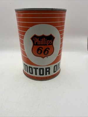 50's Phillips 66 Oil Can 1 Quart | eBay