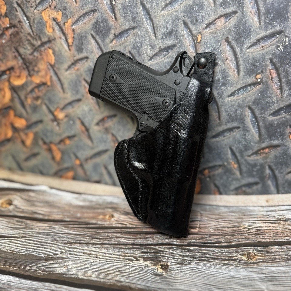 Leather Outside The Waistband Holster With Thumb Break | eBay