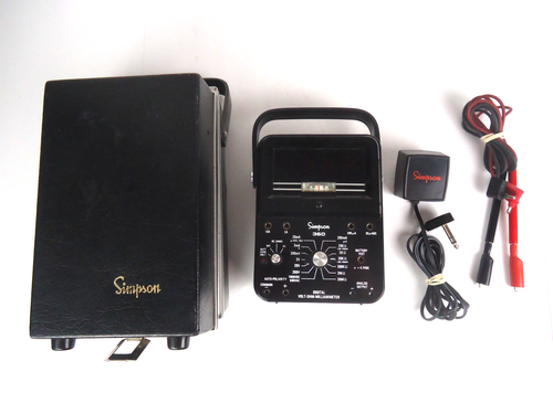 Simpson 360-2 Volt Ohm Ammeter VOM Multimeter - TESTED WORKS | eBay