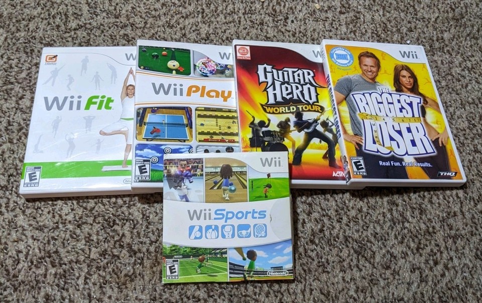 1st gen Nintendo Wii Console Bundle + Wii Sports + Balance Board ...