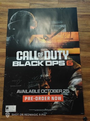 Call Of Duty Black Ops 6 GameStop Promotional Display Poster. Official ...