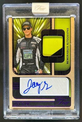 2025 Panini Turn Four NASCAR Joey Gase Memorabilia Patch Auto Purple ...