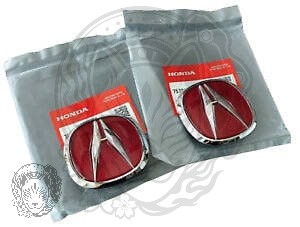Genuine HONDA Front Rear Red 'A' Emblem 97-01 Integra Type-R Acura ...