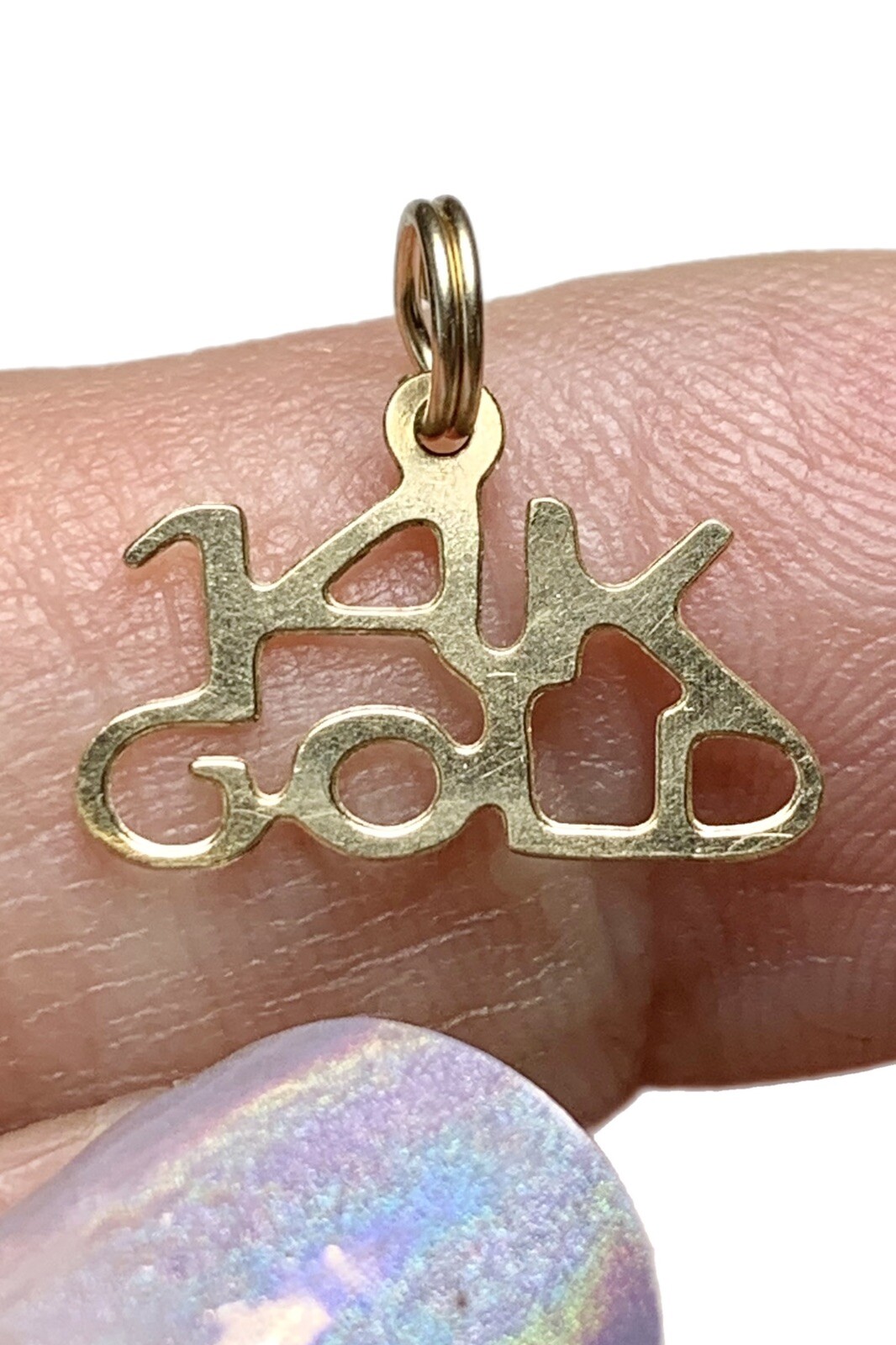 Vintage 14K Gold Charm, 1990s, Fine jewelry - Gem