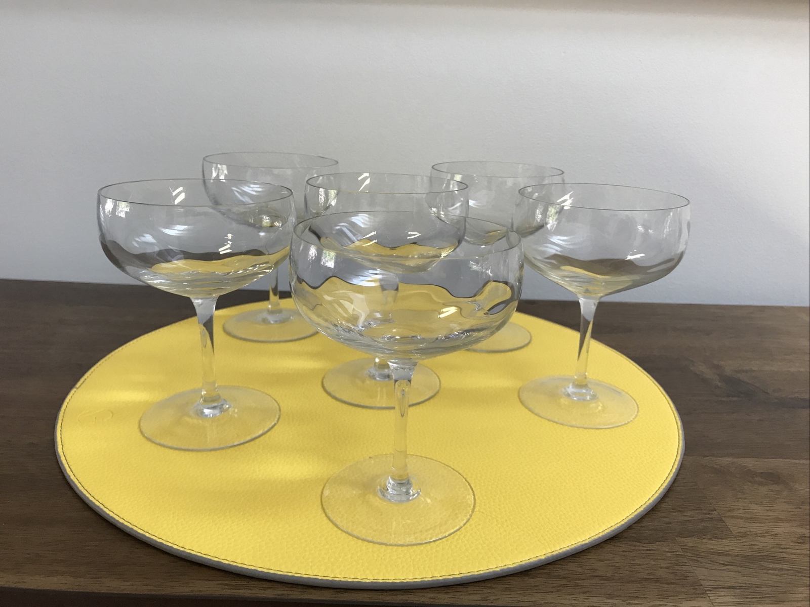 6 Vintage Crystal Optic Hemingway Champagne coupe Amazing!!! | eBay