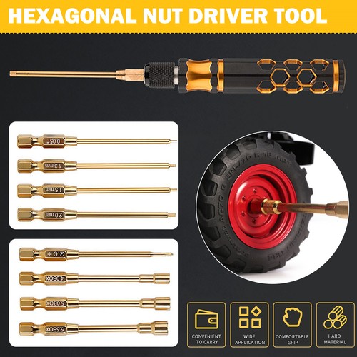Allen Key Hexagon Screwdrivers Hex Nut Drivers Tool for SCX24 TRX4M FCX24 | eBay
