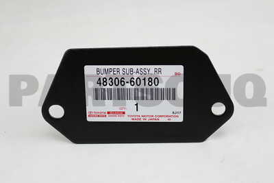 4830660180 Genuine Toyota BUMPER SUB-ASSY, REAR SPRING, RH/LH 48306 ...